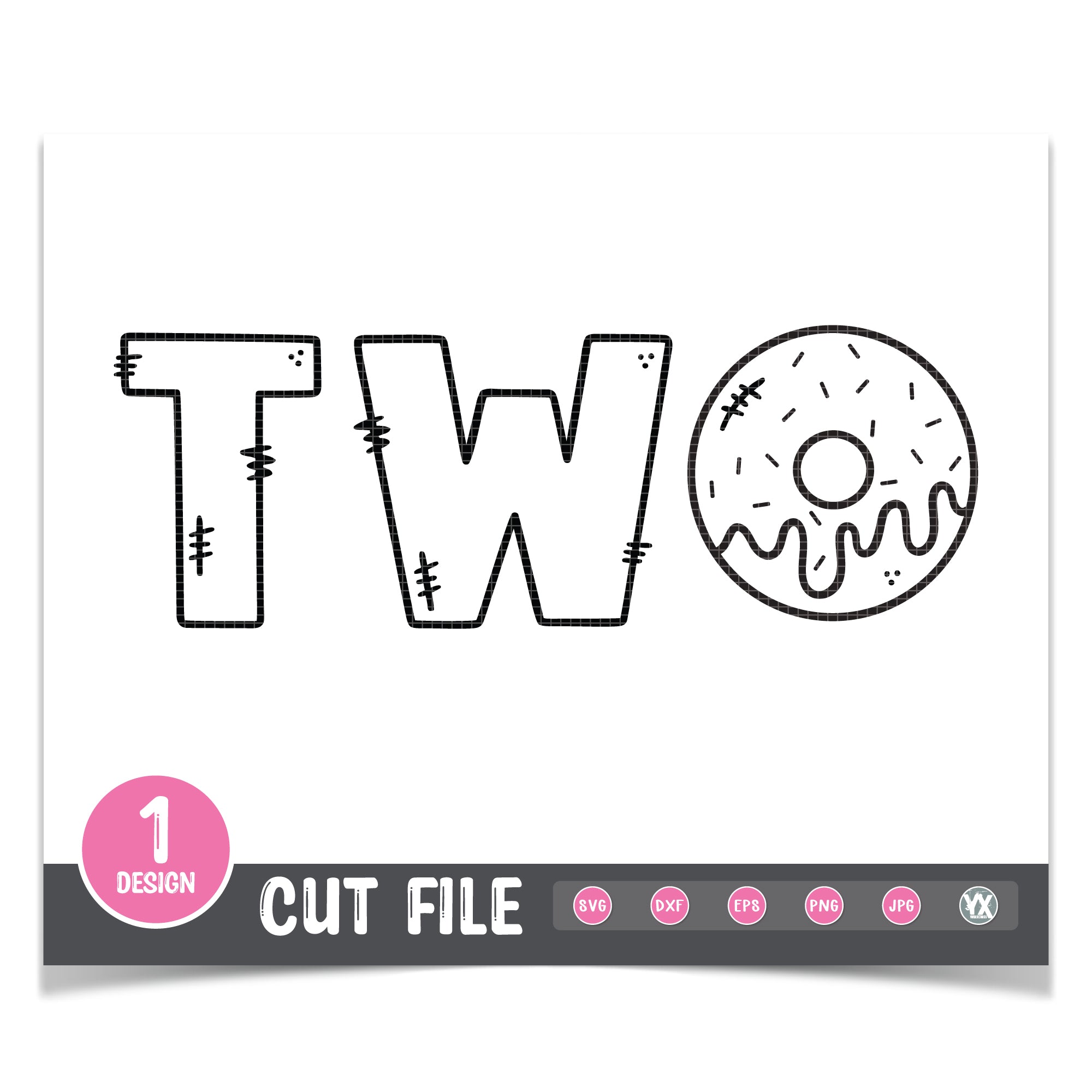 Two Donut SVG – YODERCROSS