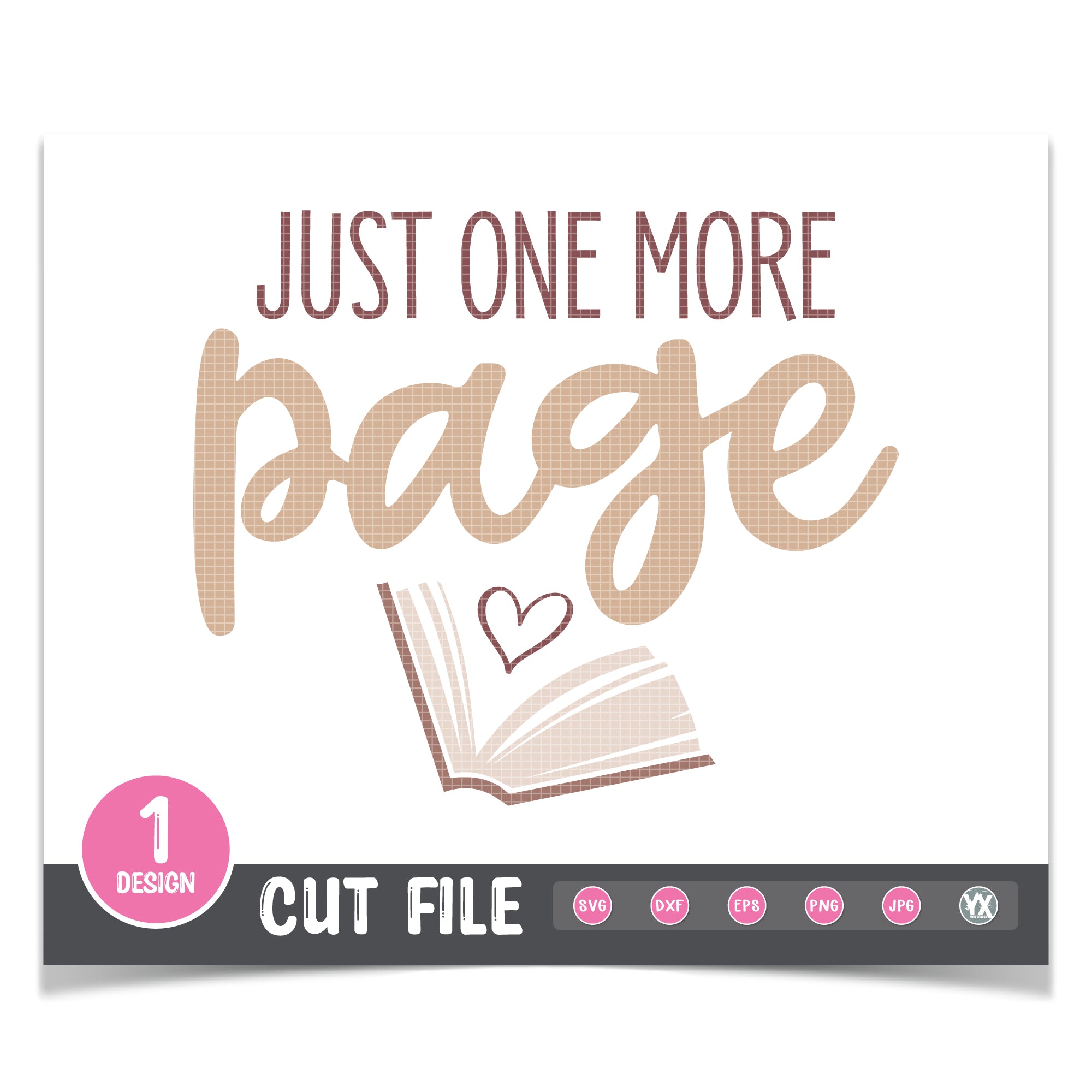 Just One More Page SVG – YODERCROSS