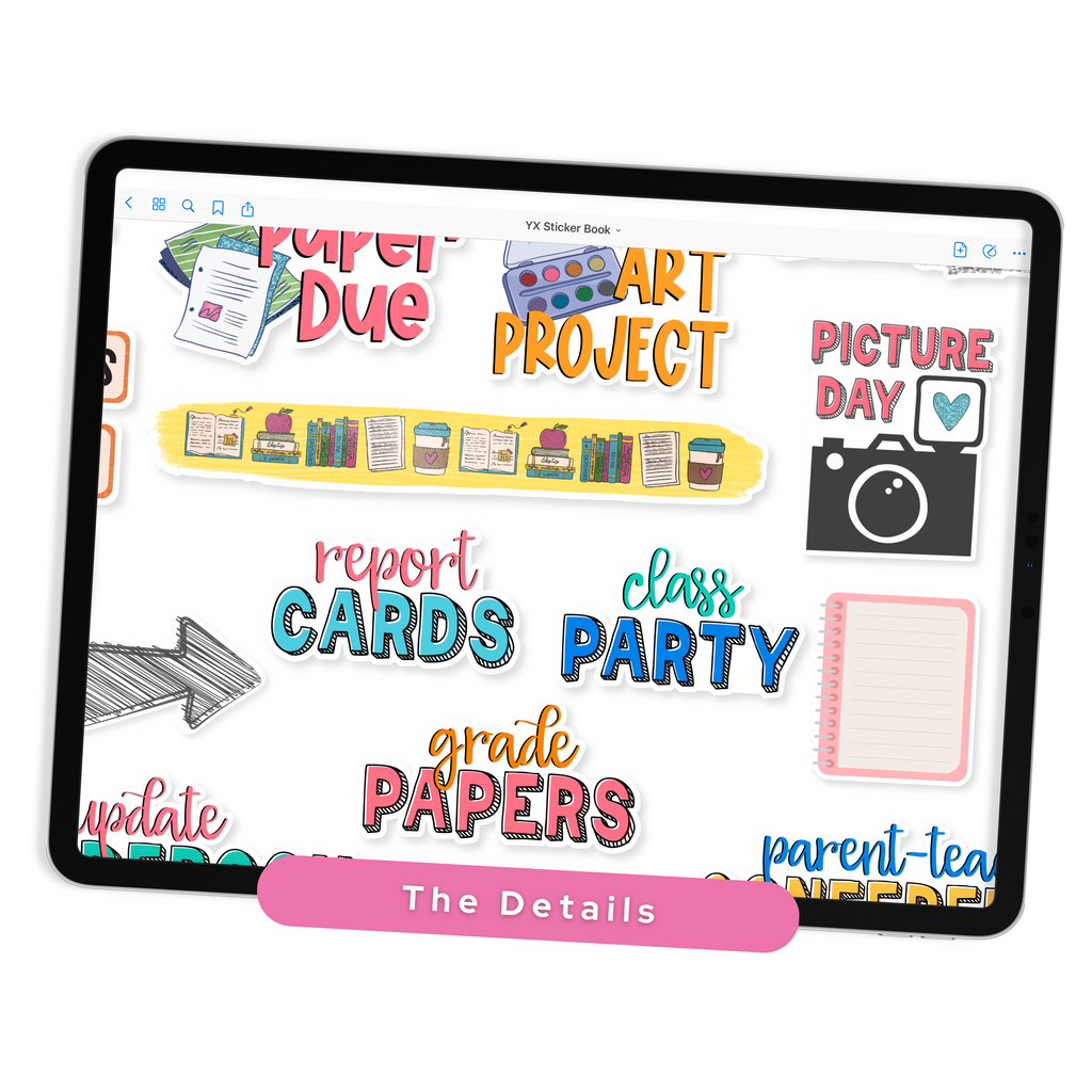 School Digital Planner Stickers – YODERCROSS