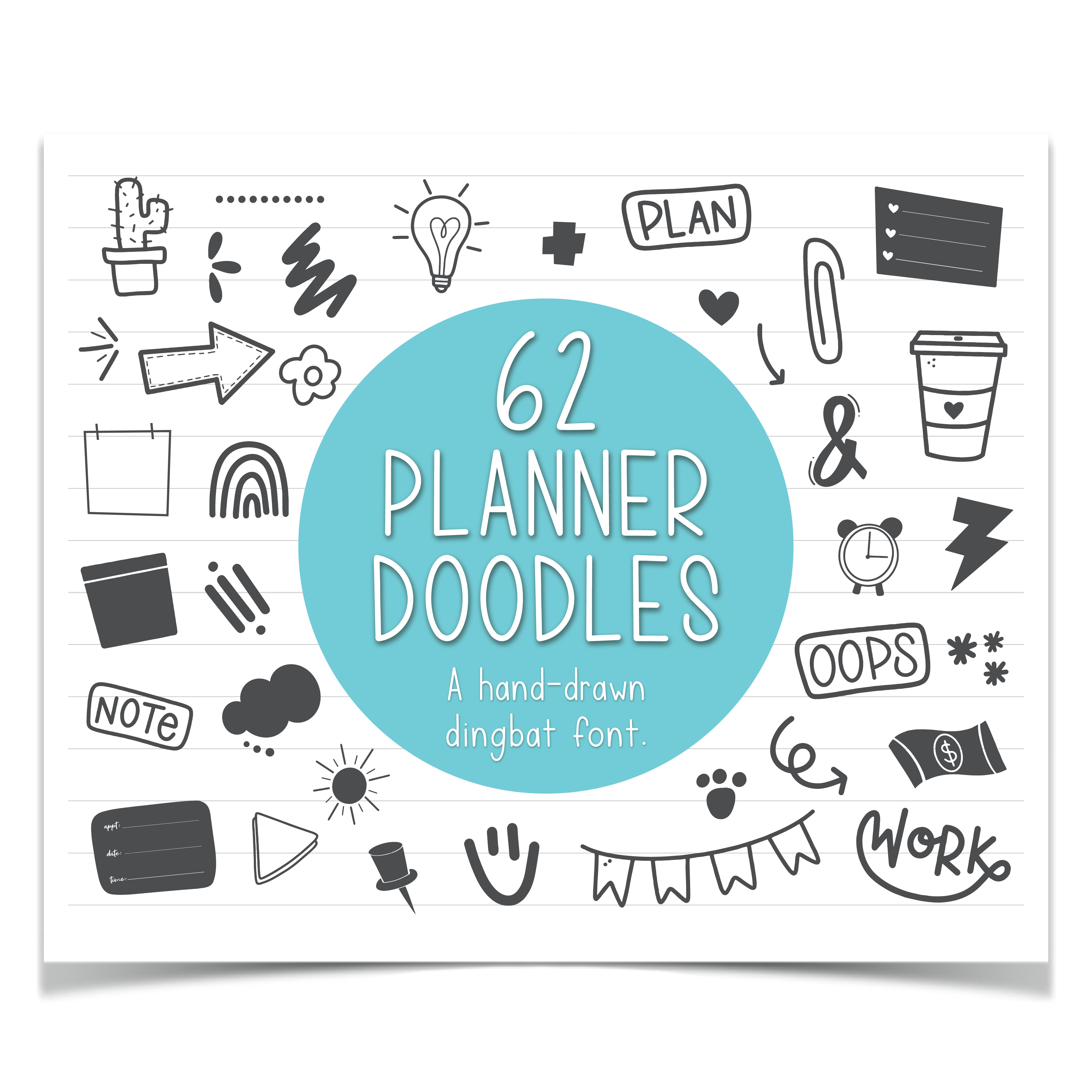Planner Doodles Font – YODERCROSS