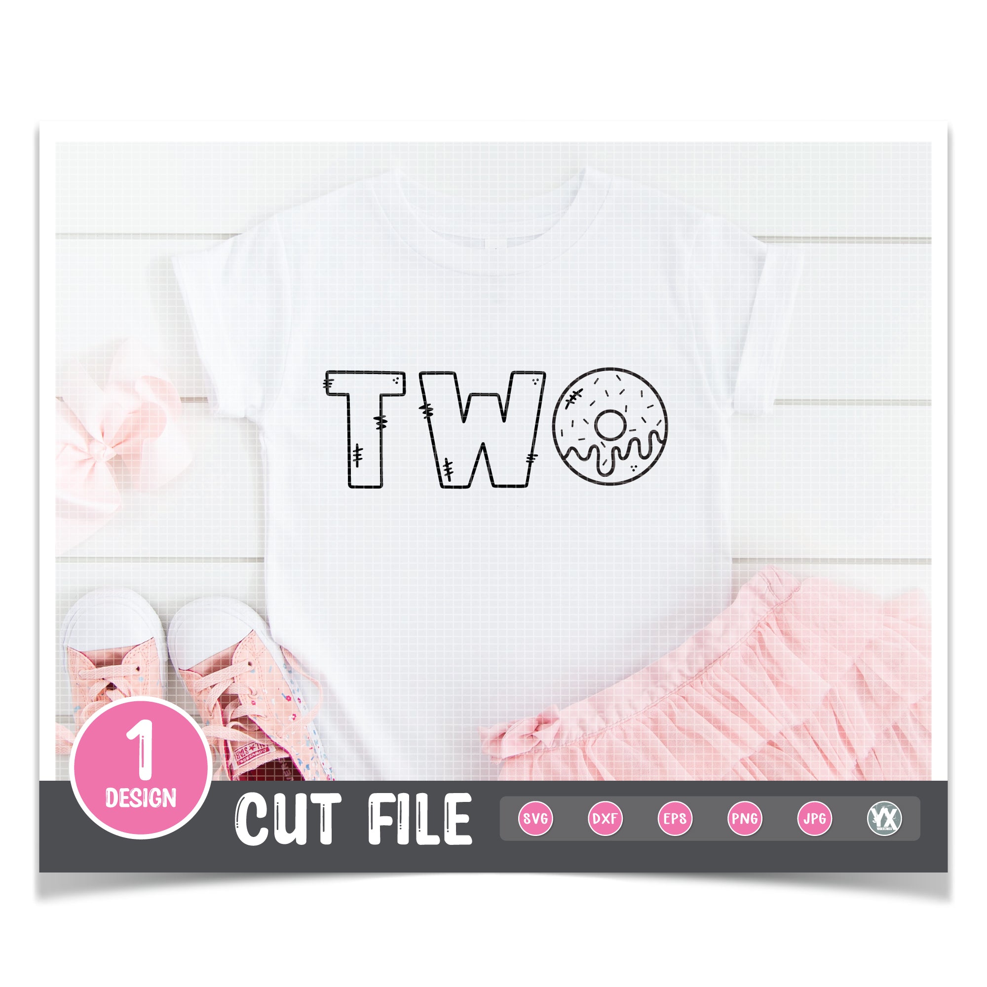 Two Donut SVG – YODERCROSS